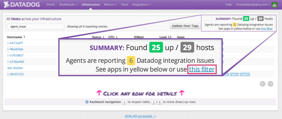 Troubleshoot your monitoring with Agent check status reporting